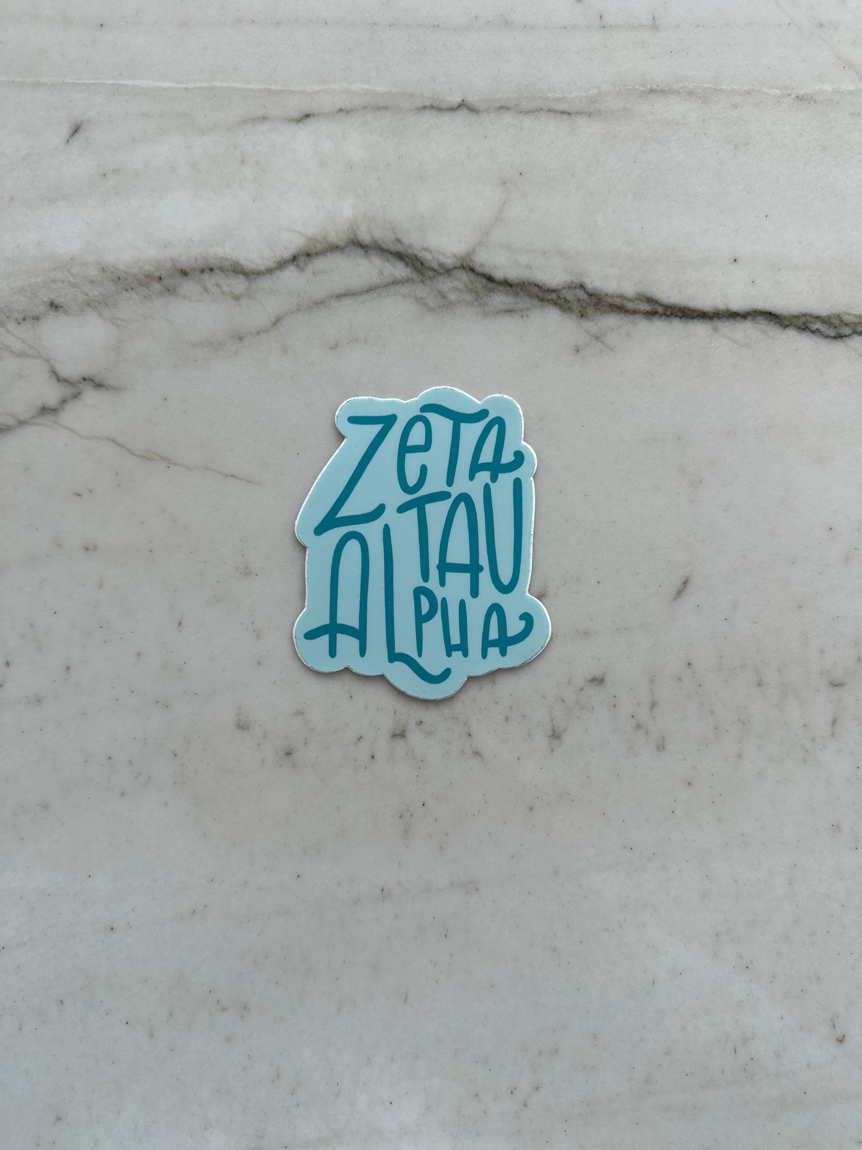 Zeta Tau Alpha Swirly Sticker – Crown & Co.