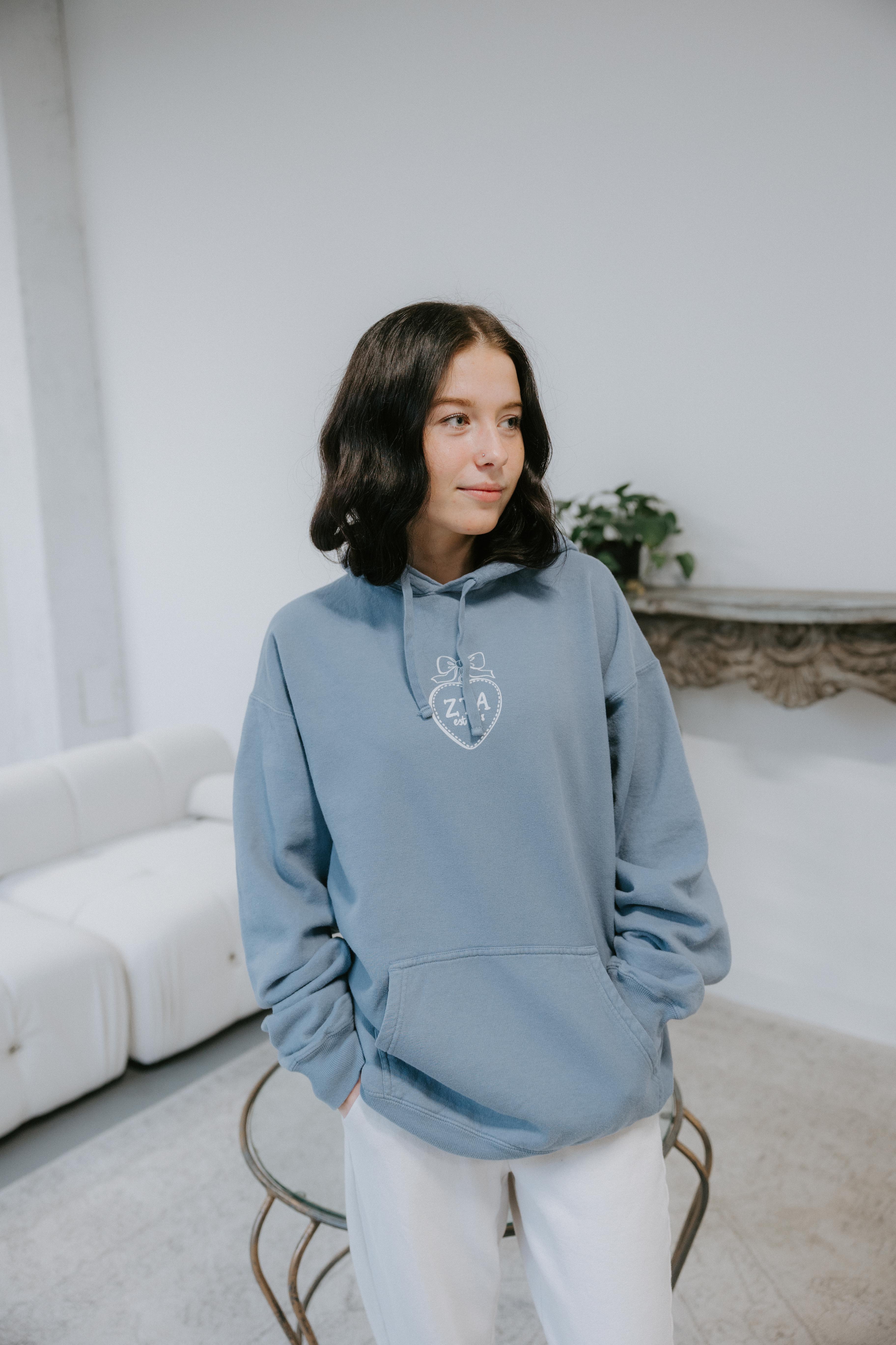 ZTA Heart Locket Hoodie – Crown & Co.